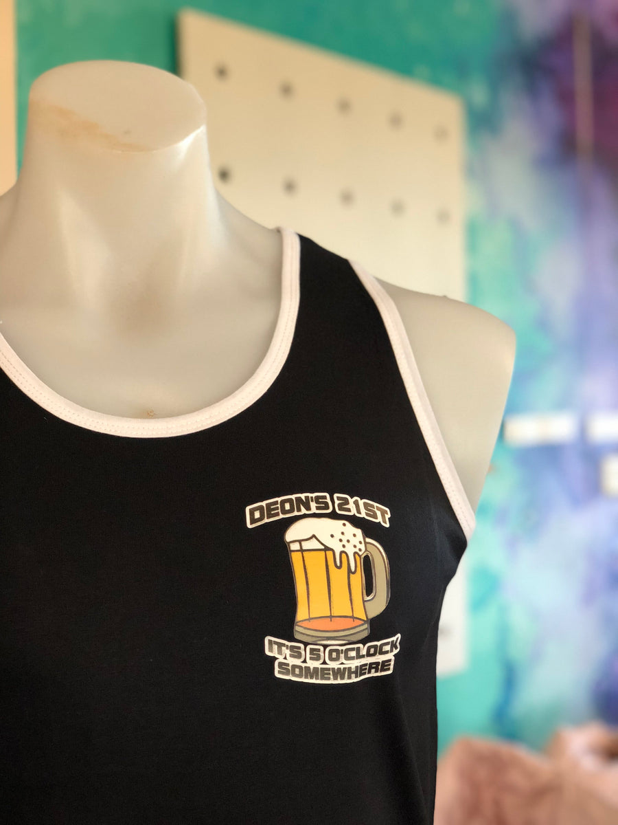 Black Shearing Singlet